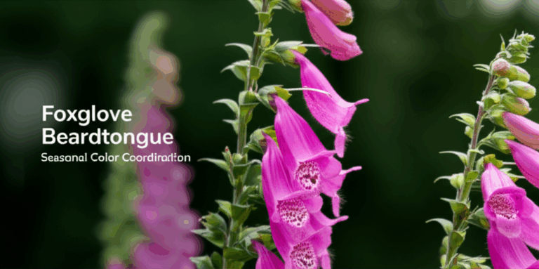 Foxglove Beardtongue: A Masterclass in Seasonal Color Coordination for ...