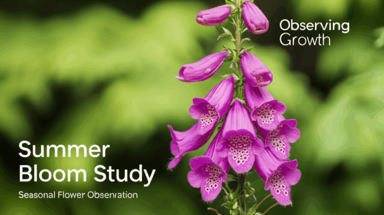 The Enchanting Cycle of Foxglove Beardtongue: A Seasonal Flower Observation