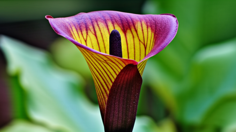 Unveiling the Enigmatic Jack-in-the-Pulpit: A Symphony of Color and Texture